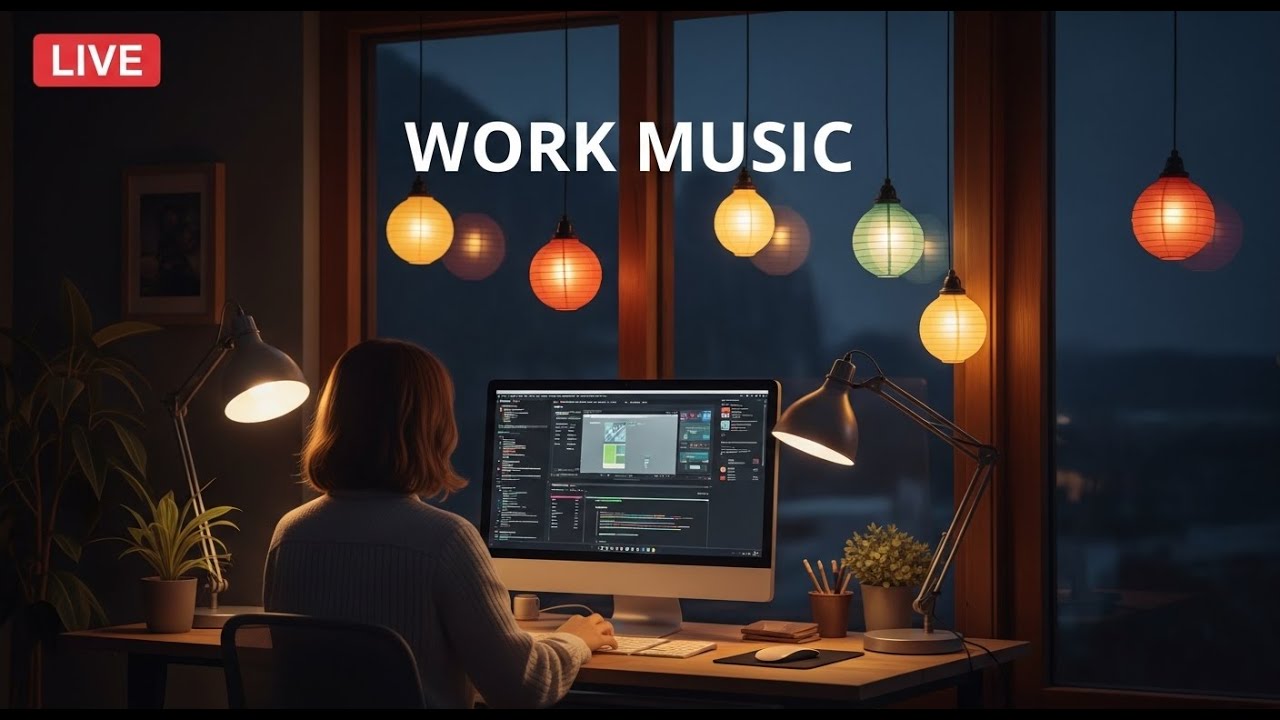 Work From Home Music | Soothing Ambient Sounds for Productivity - YouTube