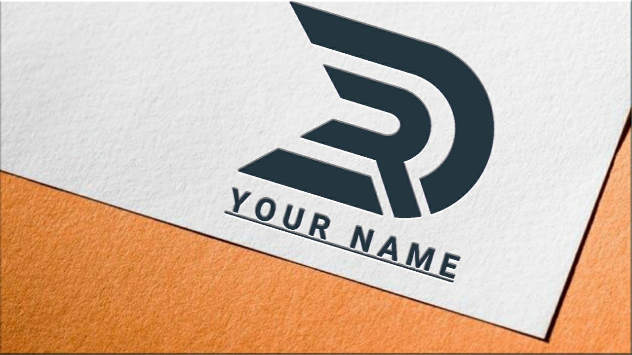 Logo inisial RD - Cara membuat logo inisial nama di pixellab !! Design ...