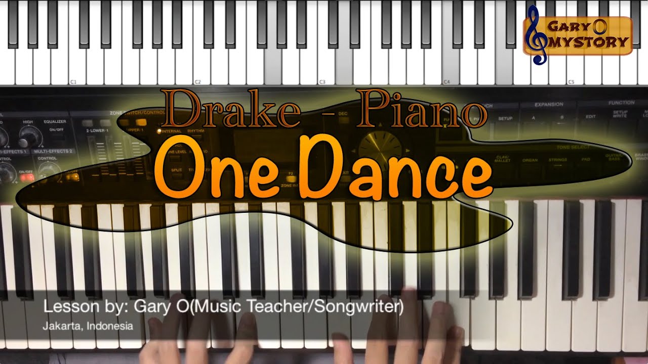 Drake Ft. Wizkid & Kyla - One Dance Song Cover Easy Piano Tutorial ...