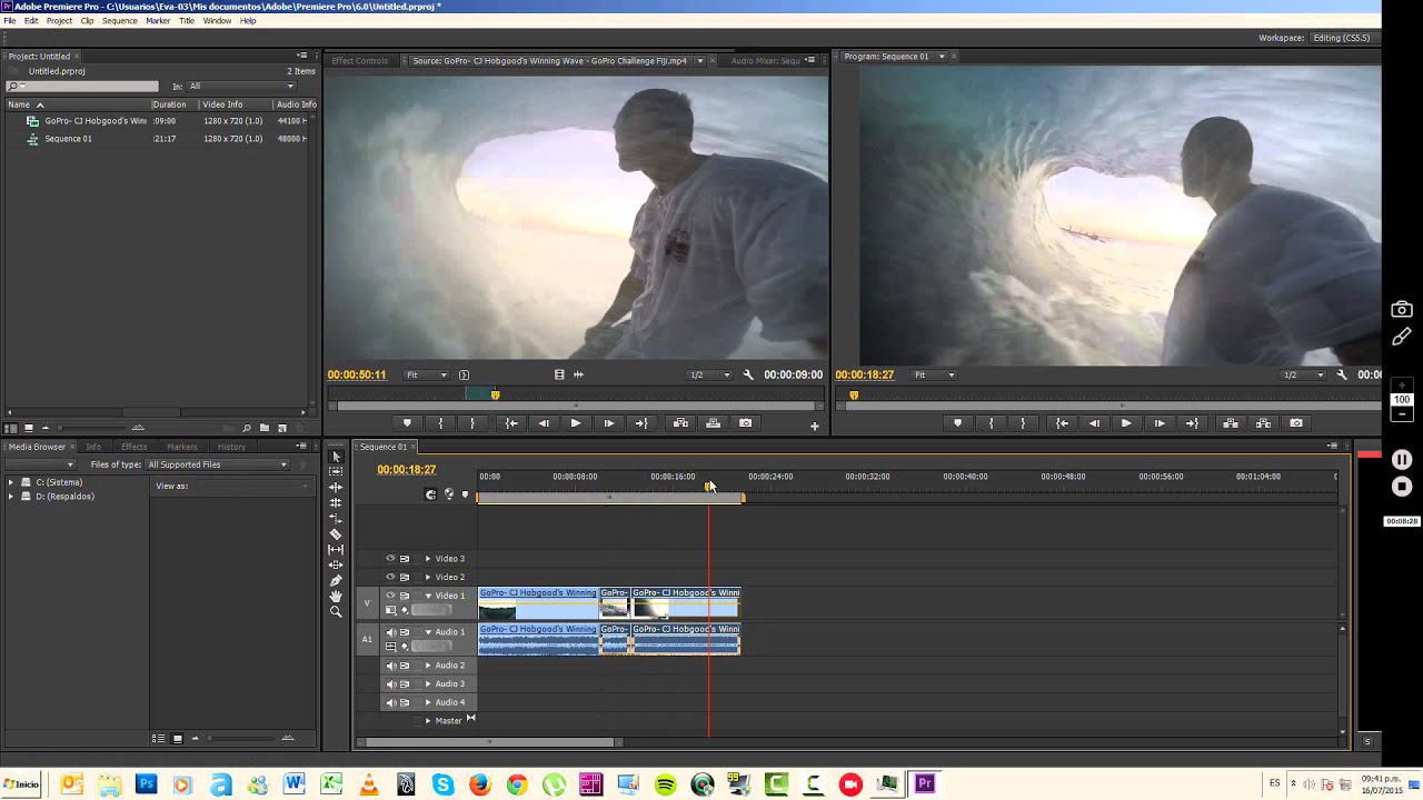 2. Clase de video. Interface gráfica de Adobe Premiere - YouTube