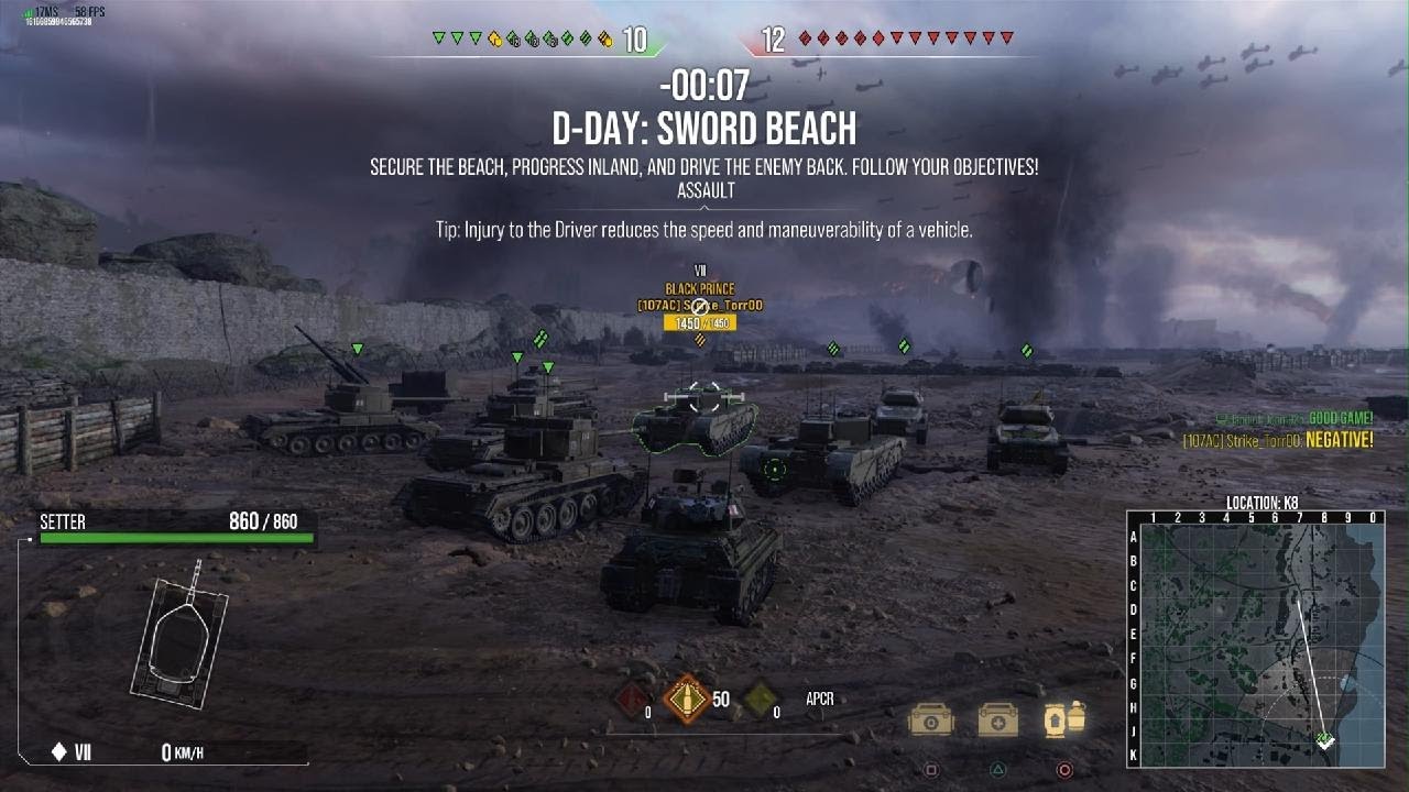 World of Tanks console: D-Day sword beach event mode - YouTube