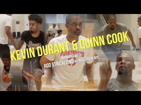 Kevin Durant & Quinn Cook workout with Rod Strickland at Nike, HQ in ...