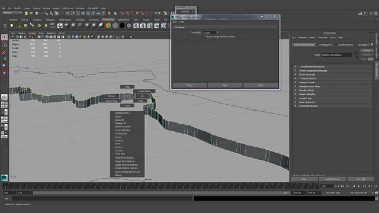 Autodesk Maya WorkSmart 01 Reduce Edge Loop Count - YouTube