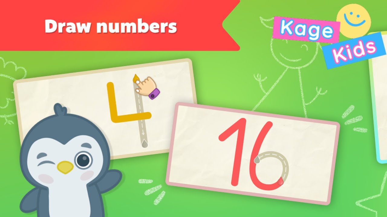 Learn Number Baby | Draw Number For Baby - YouTube