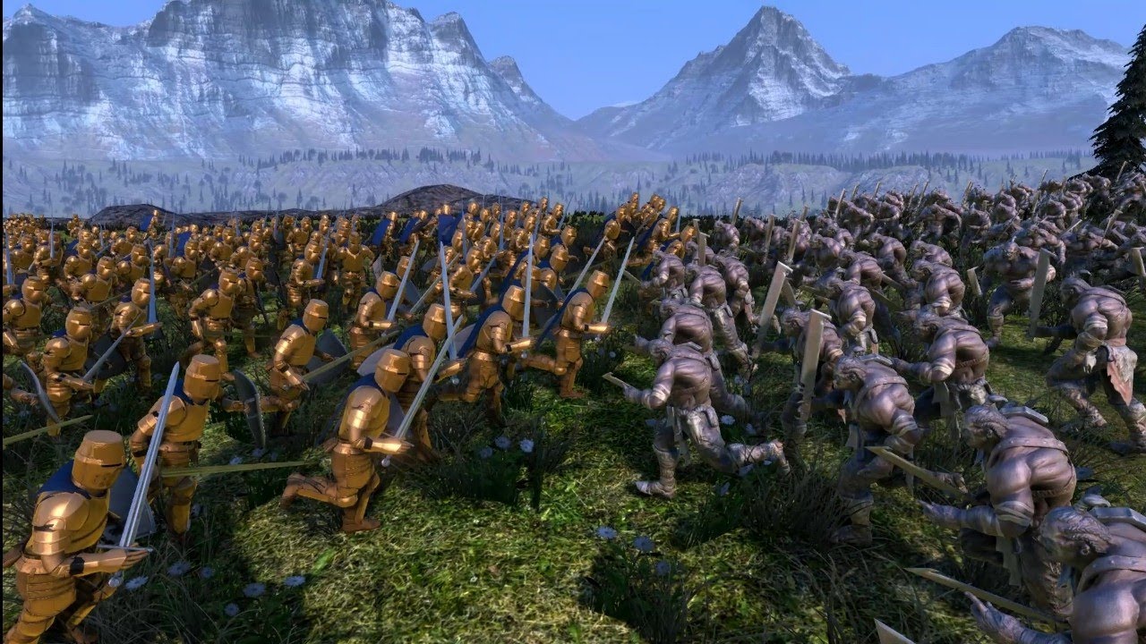 ultimate epic battle simulator golden knights take on a fantasy army # ...