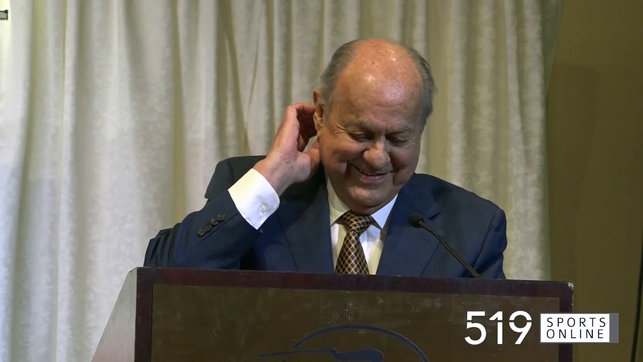 Barry Abelson recognized at Athlete of the Year banquet - YouTube