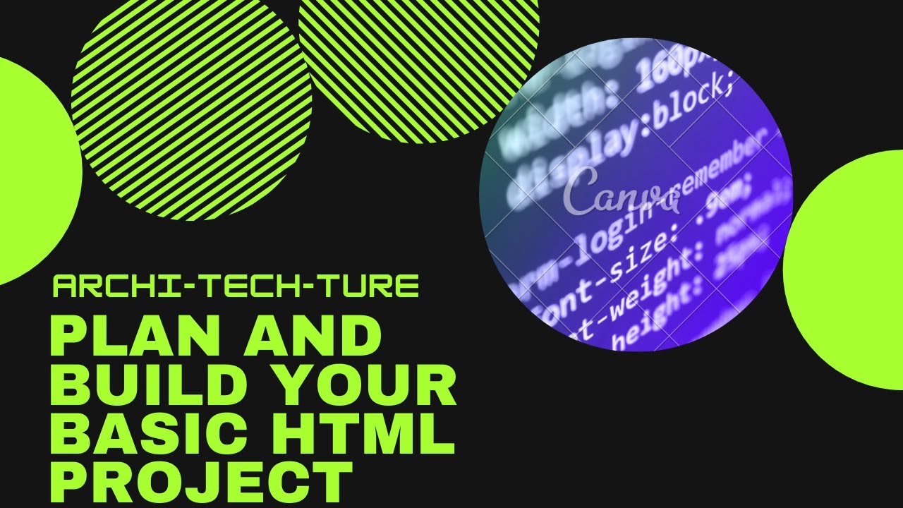 Plain And build your First HTML Project - YouTube