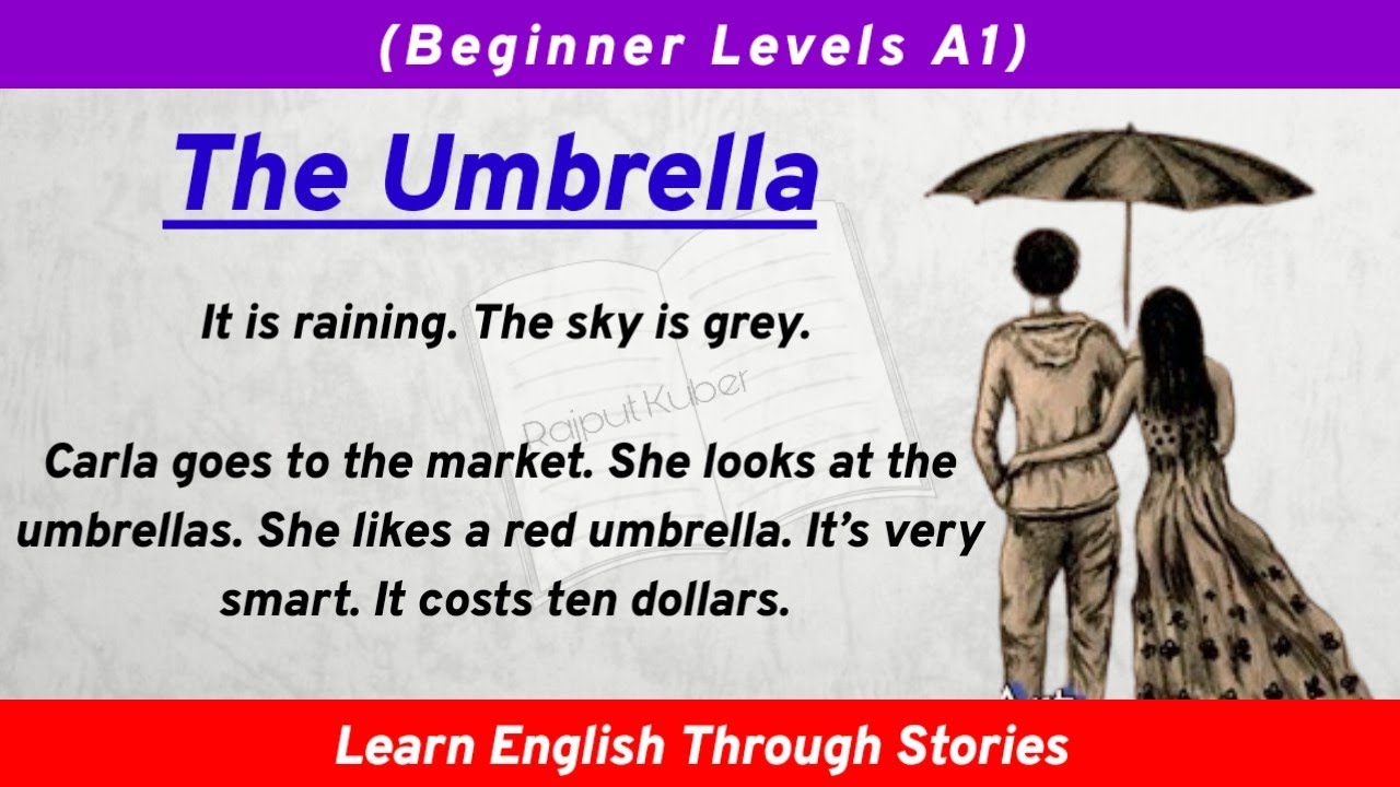 The Umbrella (for Beginner Levels A1) Learn English Through Story 🍀 ...