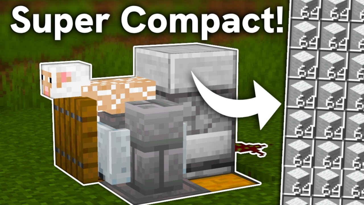 Minecraft: Simple super compact Wool Farm! (1.21) [Quick tutorial ...