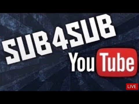 Sub for sub live streaming (how to get your subs up beginners) - YouTube