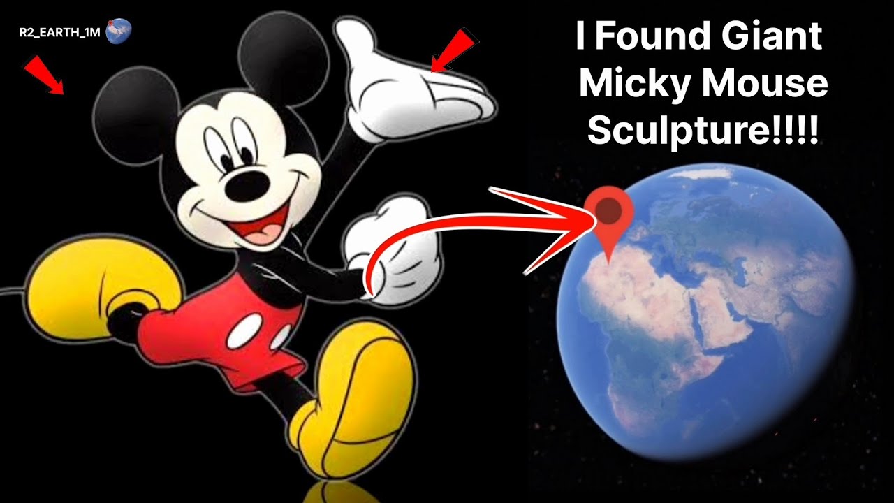 I Found Giant micky mouse 🐀😱 on google maps and google earth 🌎 #viral # ...