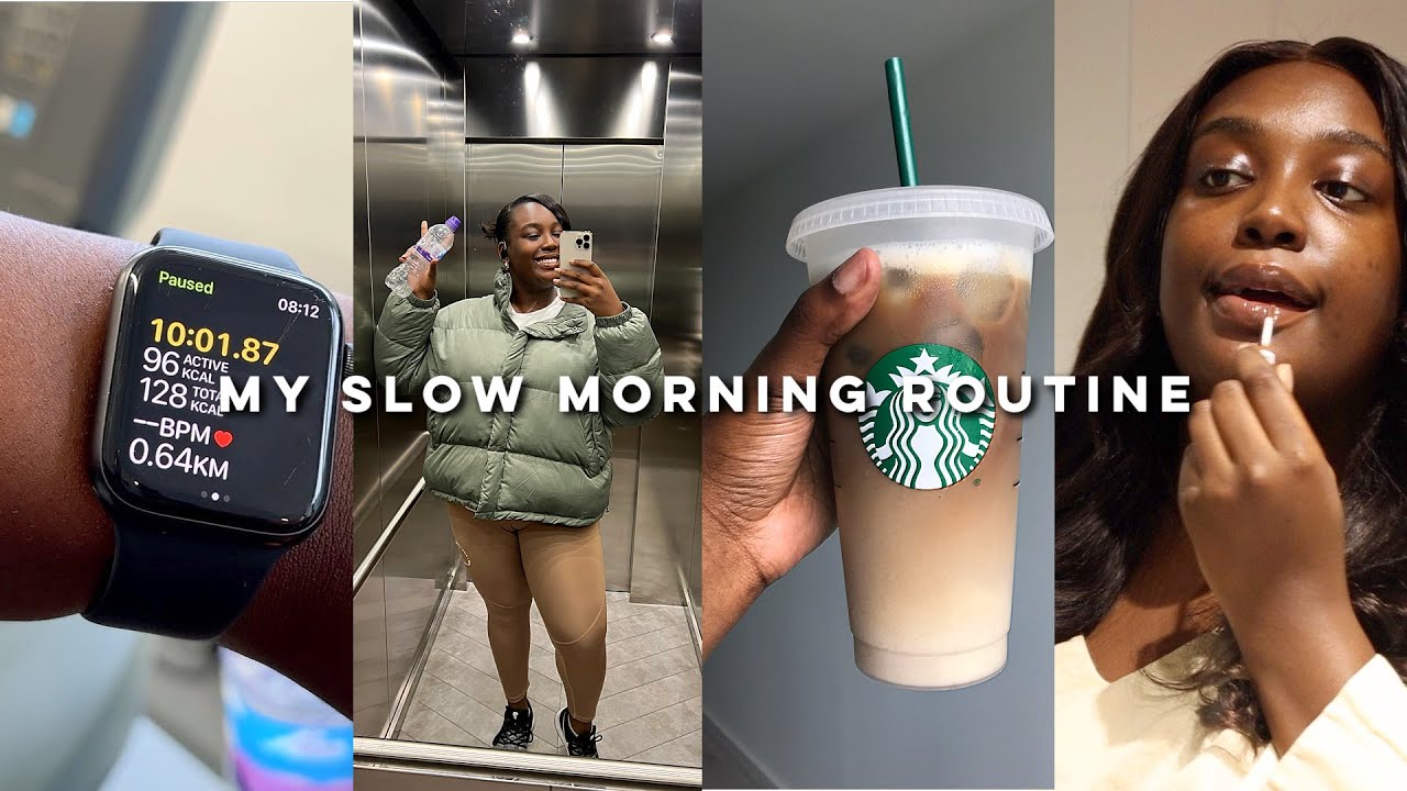 My Slow + PCOS Friendly MORNING ROUTINE | Minimising Stress, Working ...