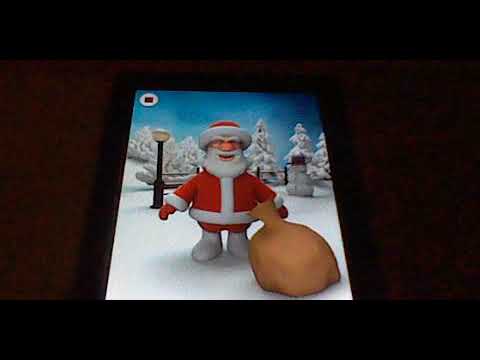 Talking santa tom still taking the milk and destroy gift - YouTube