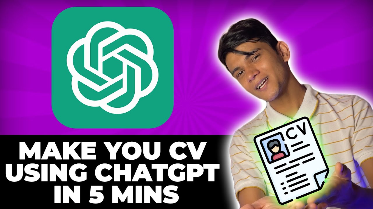 How To Make Your CV Using ChatGPT | How To make Resume With AI Under 5 ...