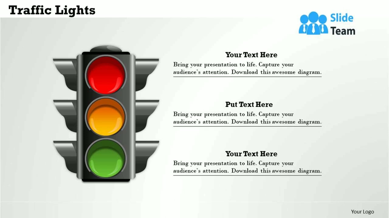 Traffic Signal Template Traffic Lights PowerPoint Template
