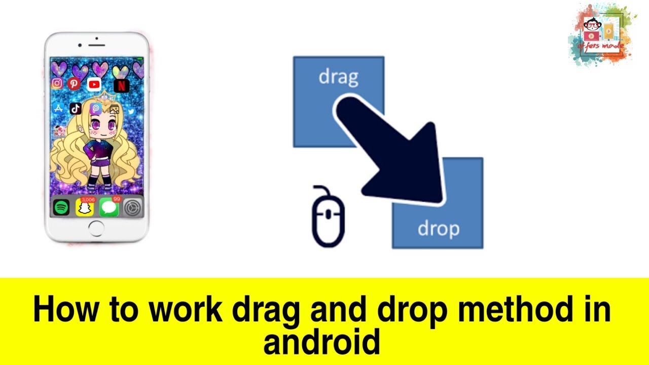 How To Use Drag And Drop Method In Android Mobile 📱📲 Youtube 8117