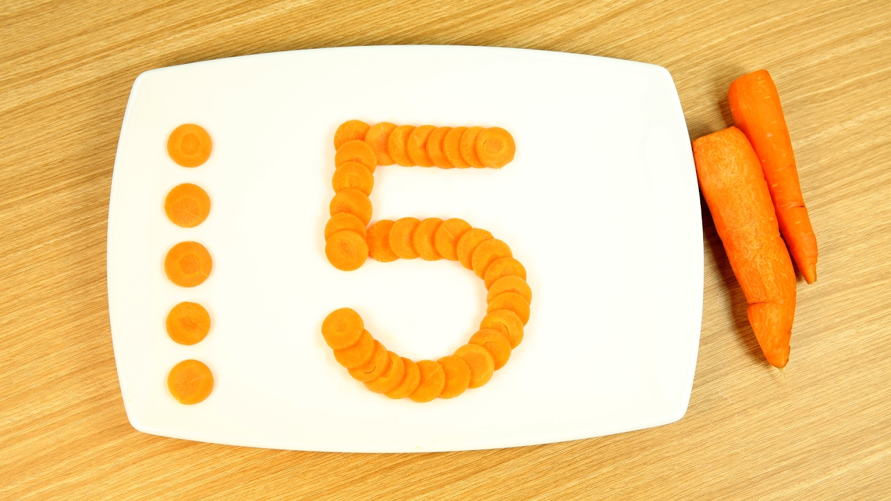 Fun Way to Learn Numbers with Vegetables for Kids | Number Five | Learn ...