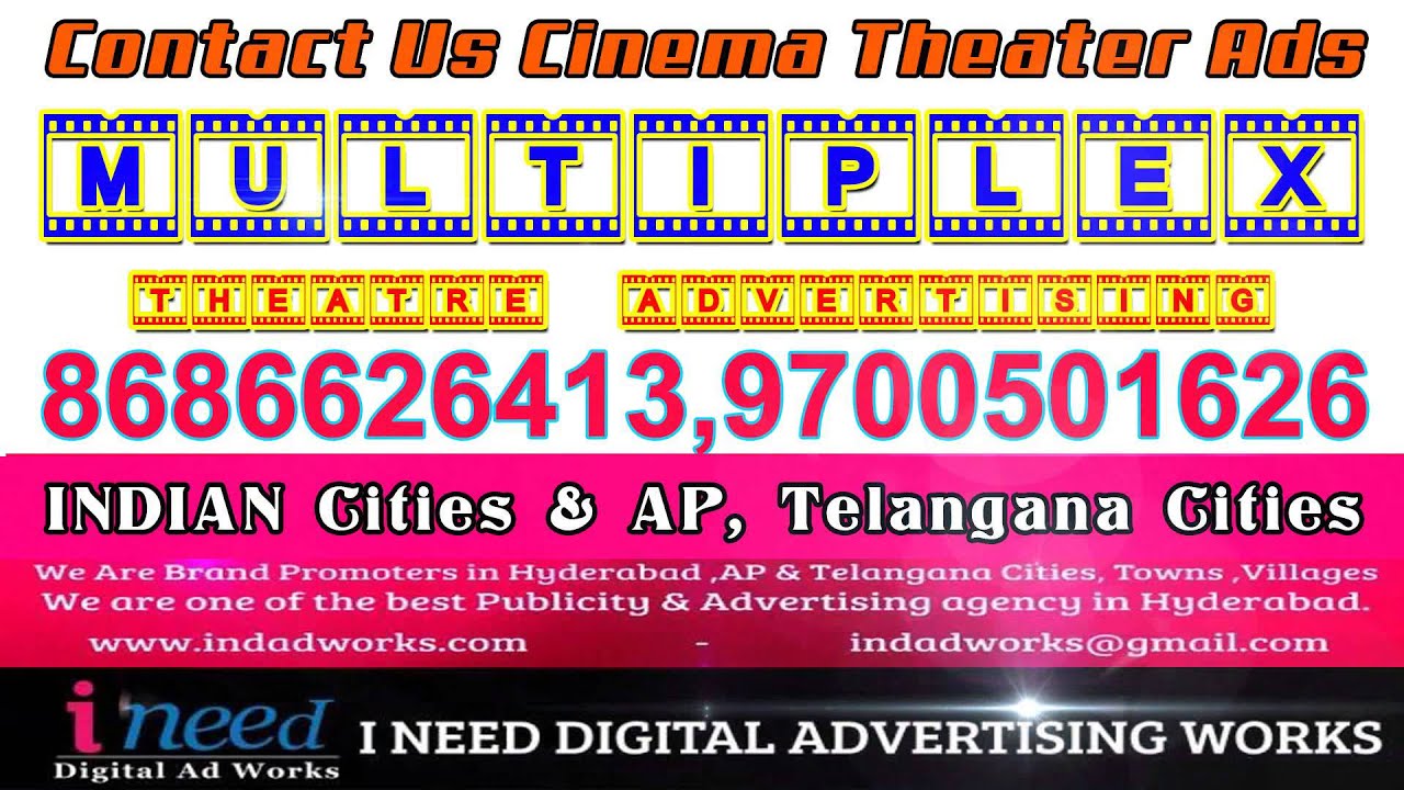 Multiplex Theater On- Screen Advertising Agency / Hyderabad Multiplex ...