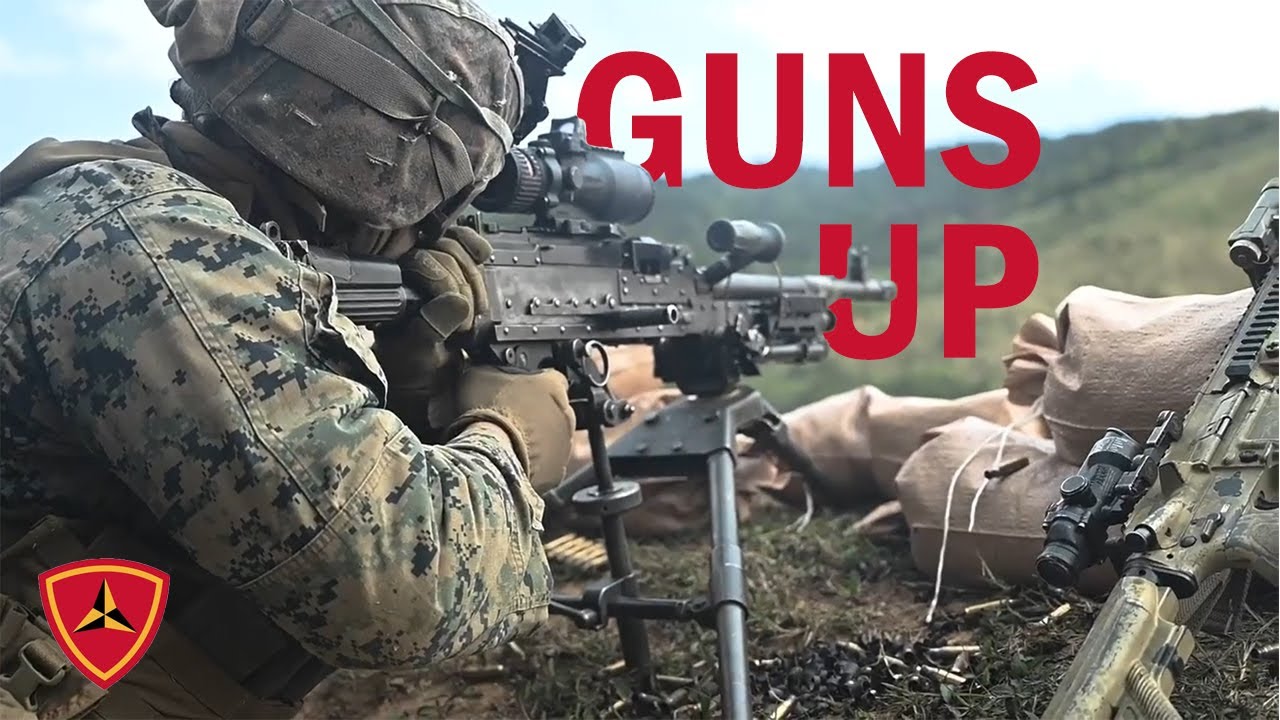 Marines Conduct Live Fire Training | Marines On Machine Gun Range I ...