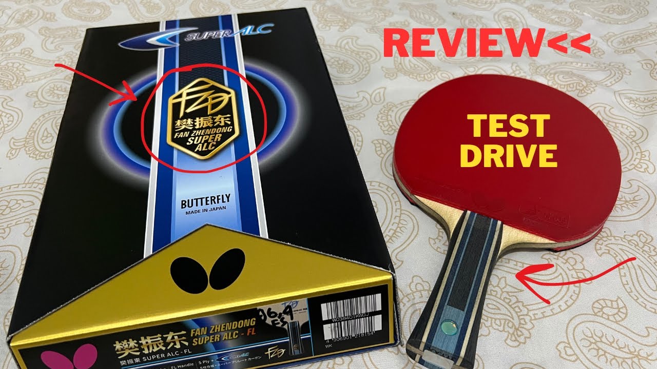 REVIEW Bet Butterfly Fan Zhendong Super ALC + TEST DRIVE | Raket Ping ...