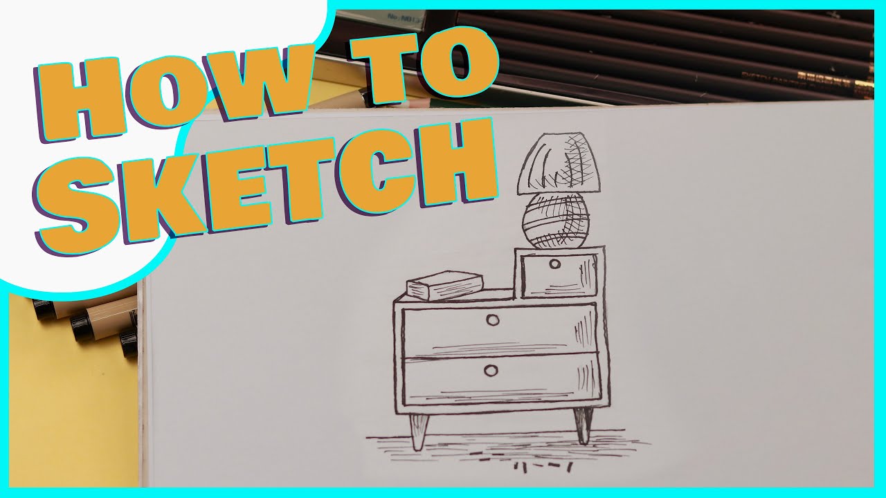 How to Sketch a Table | Step by Step guide for Begginers | Easy Drawing ...