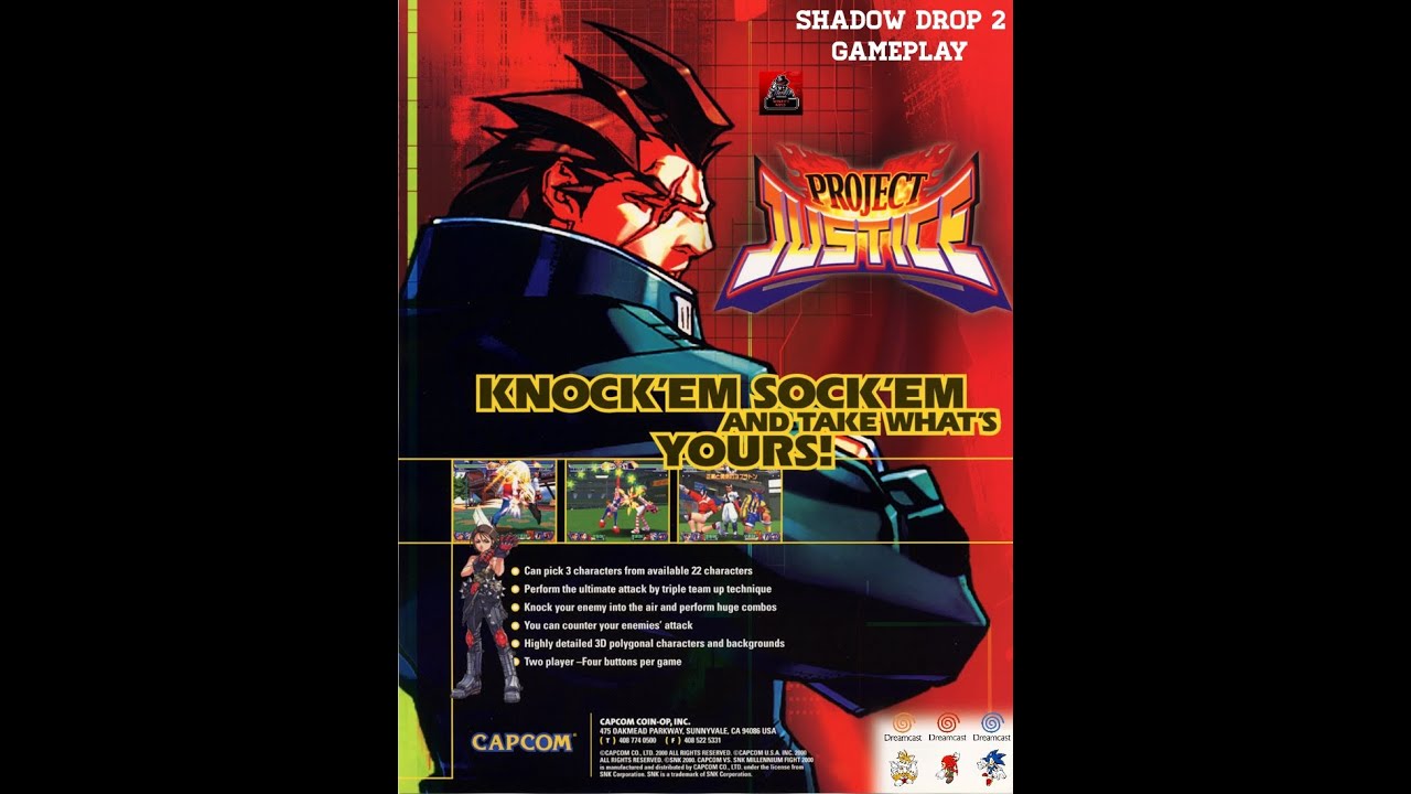 Shadow Drop 2 - Project Justice Gameplay |Dreamcast| With Commentary ...