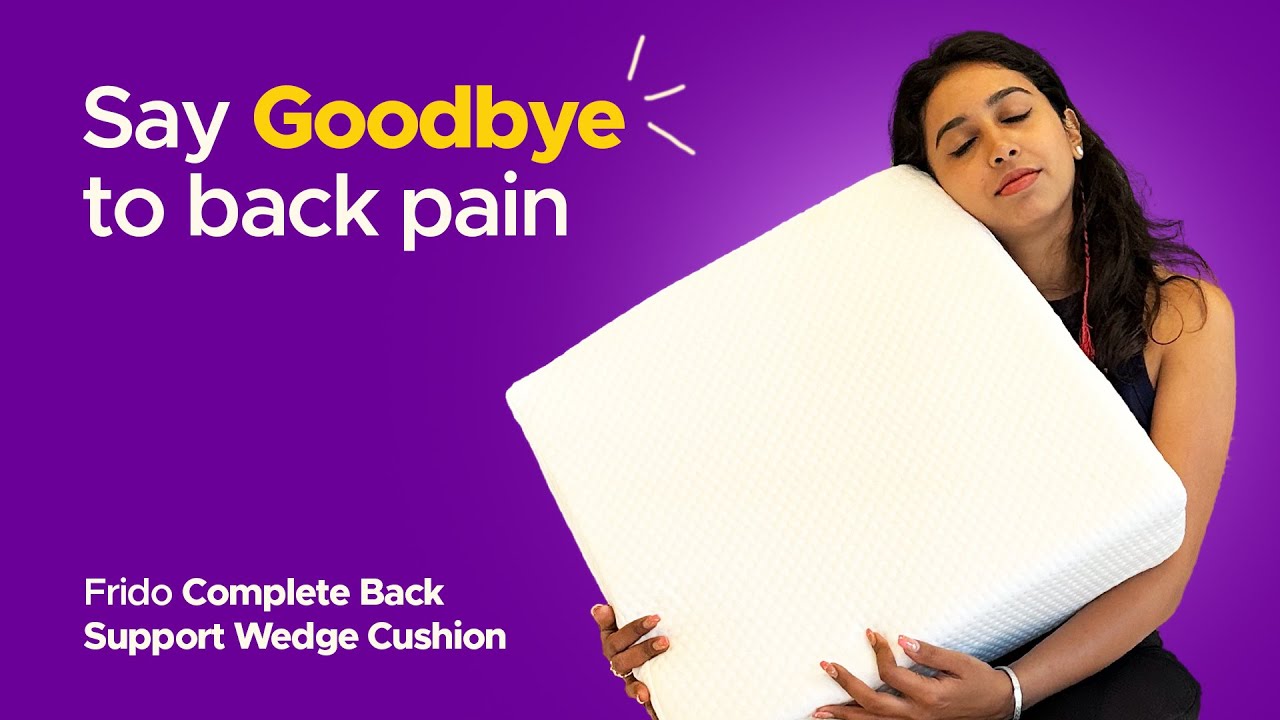 Frido Complete Back Support Wedge Cushion - Say Goodbye to Back Pain ...