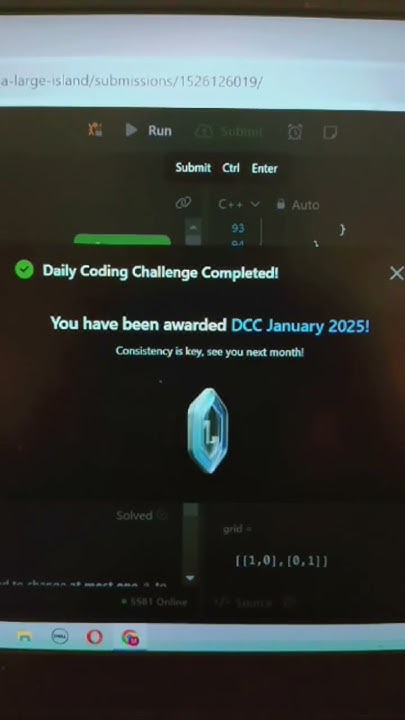 DCC January 2025 Badge #leetcode #coding - YouTube