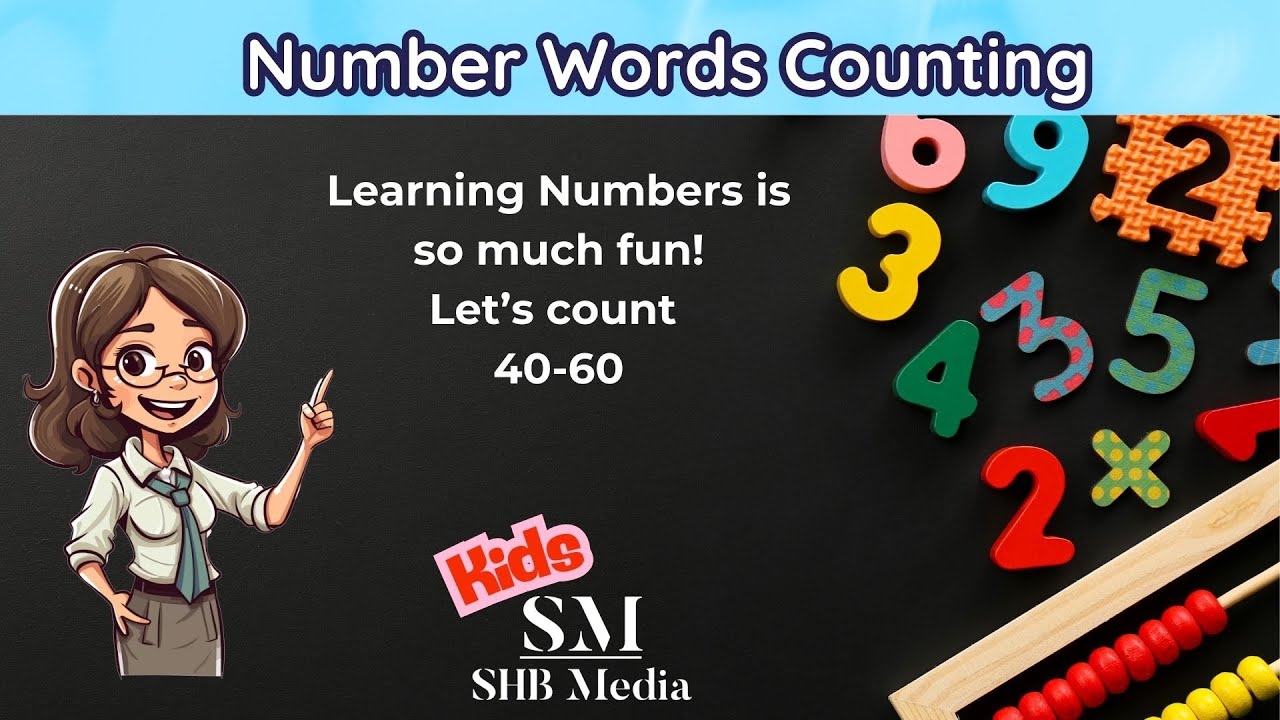 “🚀 Kids SHB Media: Fun Counting Adventure! Learn Numbers 40-60 with ELF ...