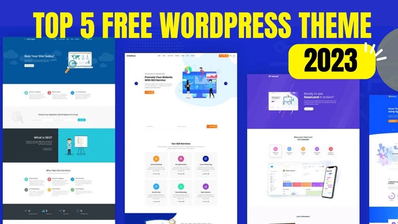 5 Best Free WordPress Themes For 2023 [ Mobile Friendly ] - YouTube