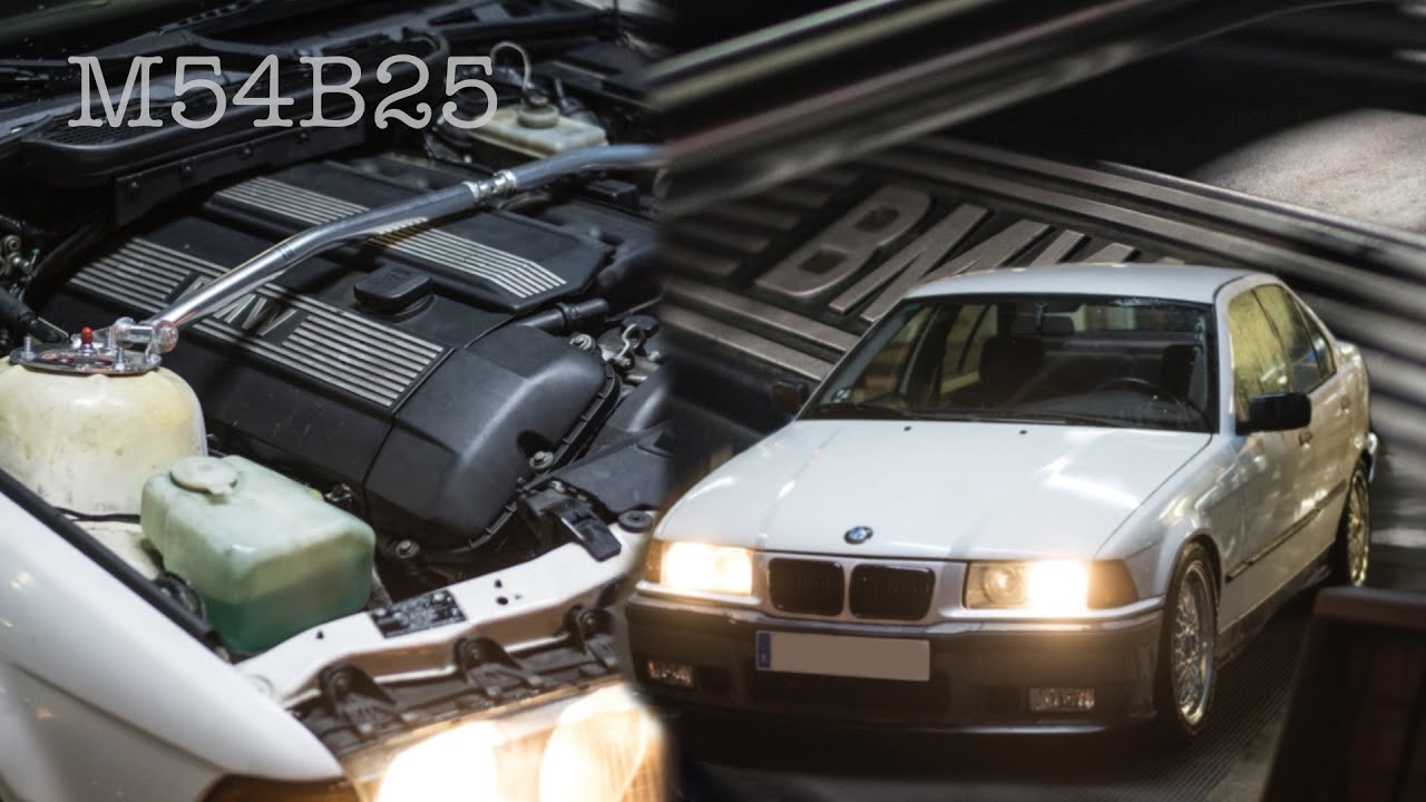 Bmw E36 swap M54B25 (E46 325i) - YouTube