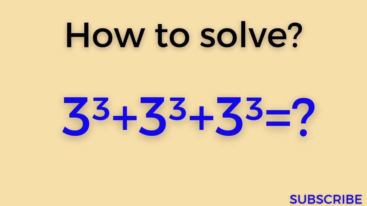 A nice algebra problem. How can solve this problem - YouTube