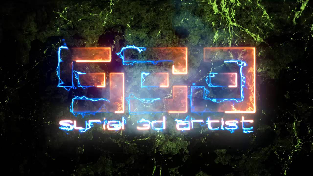 Suriel 3d artist logo - AE Saber plugin animation - YouTube