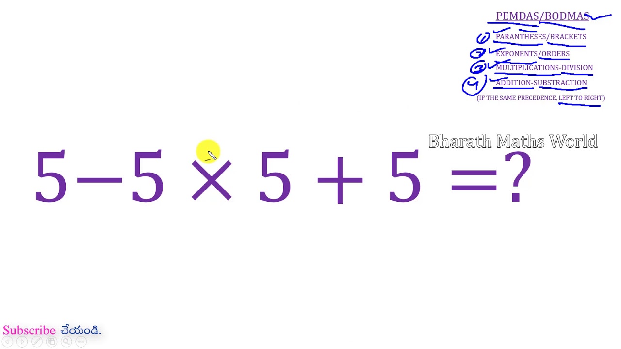 can you solve this? Viral Math Question 5 - 5 × 5 + 5 = ? solved - YouTube
