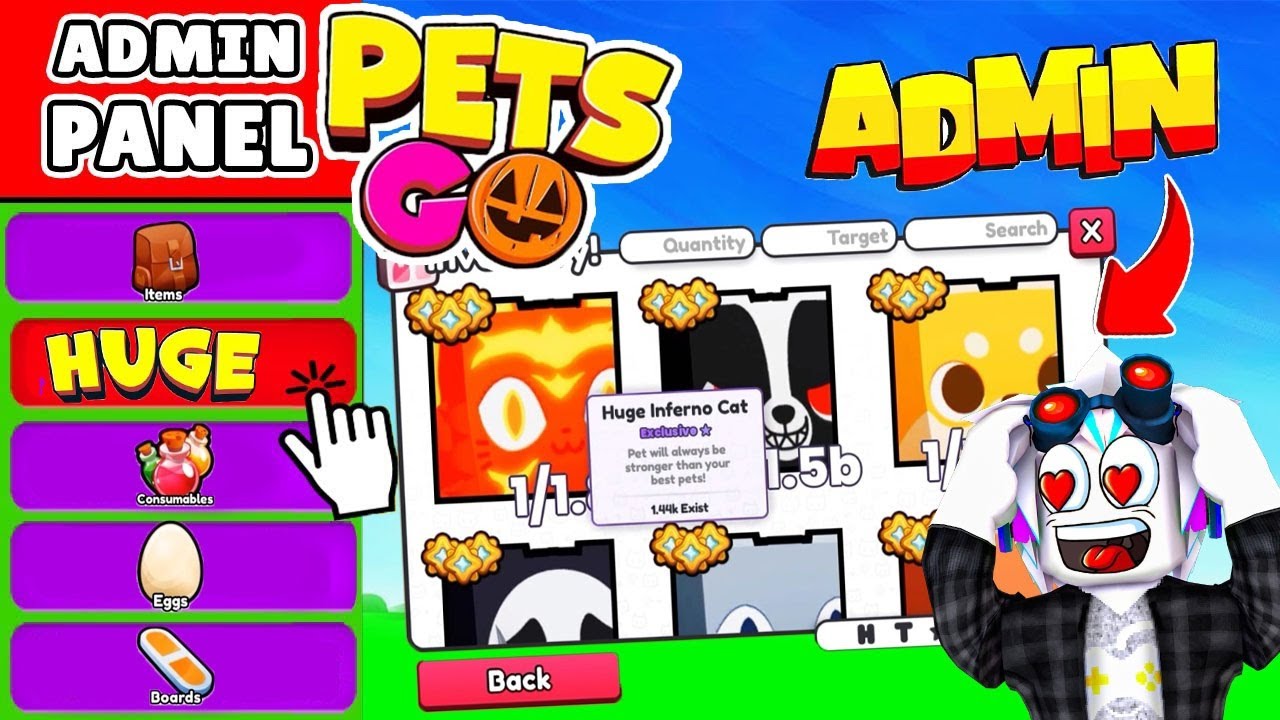 Я СТАЛ АДМИНОМ В ЧИТЕРСКОМ PETS GO! ROBLOX PETS GO MODDED - YouTube