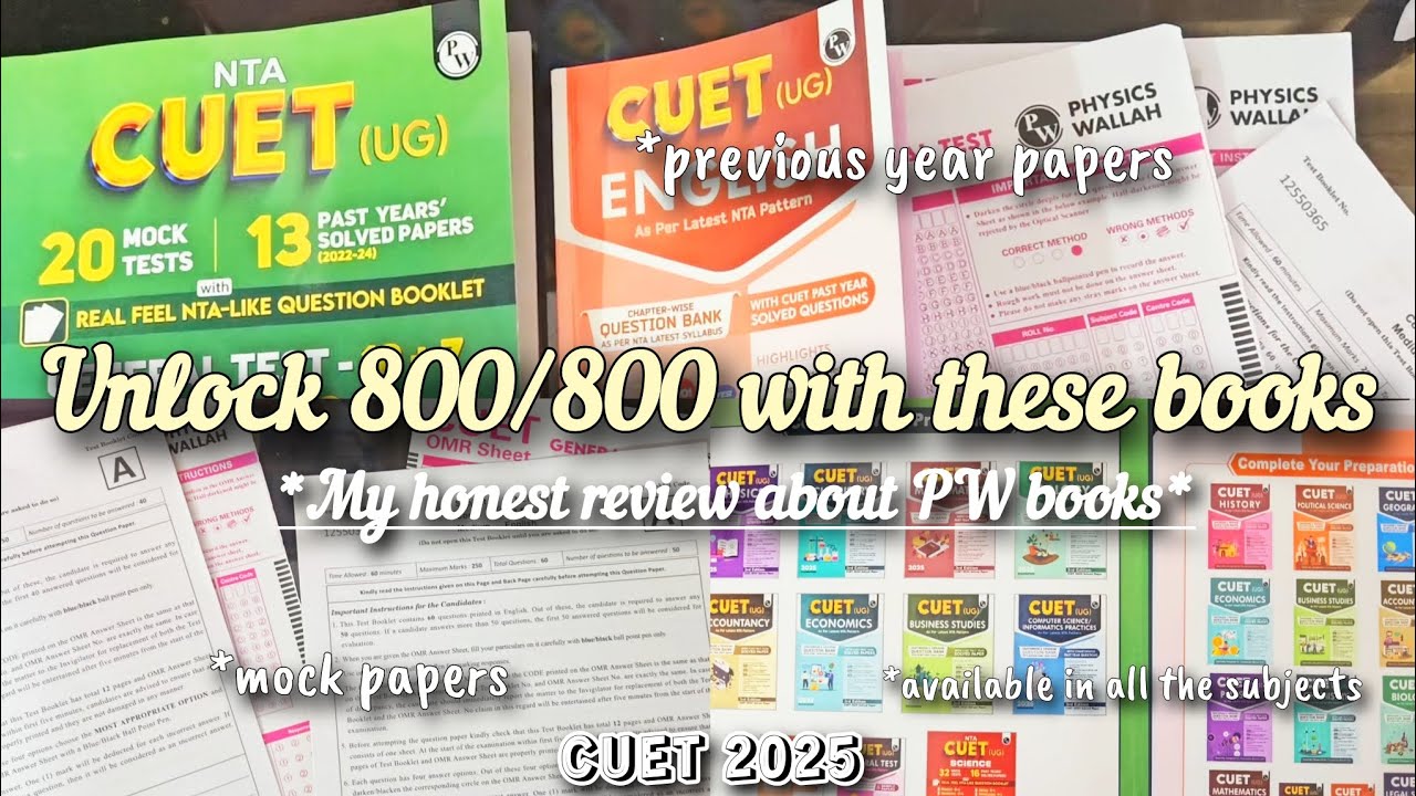 My honest review about PW CUET UG books! 📚 Your ultimate study ...