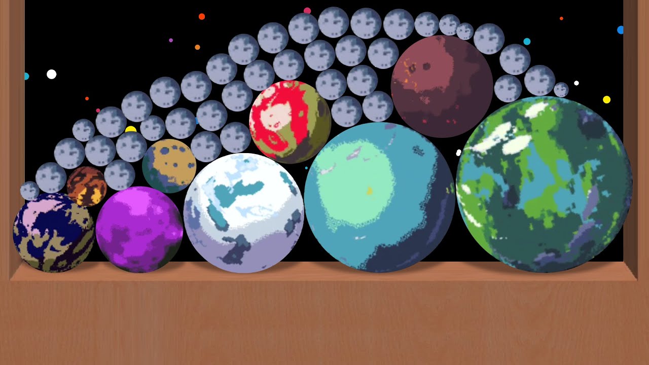 PLANET MERGE PIXEL - What CRAZY Planets Will We Make? Drop and Merge ...