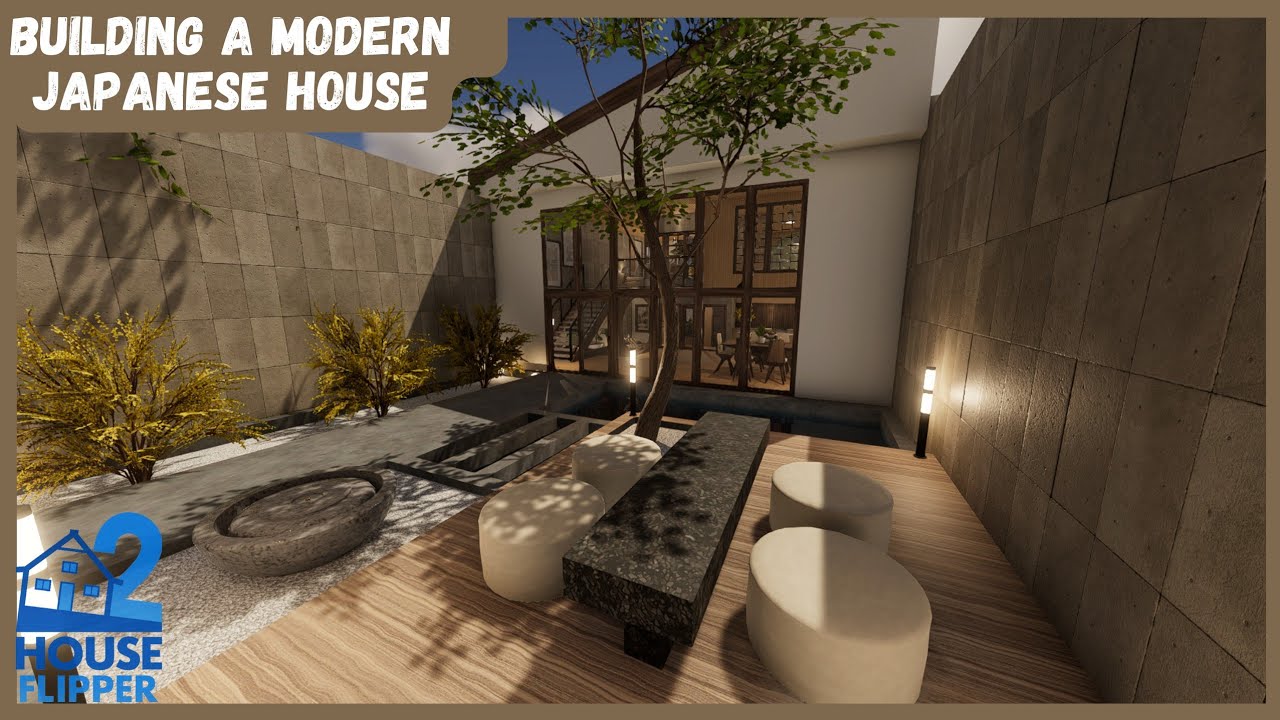 House Flipper 2|Building a Modern Japanese-Inspired Home| Sandbox Mode ...