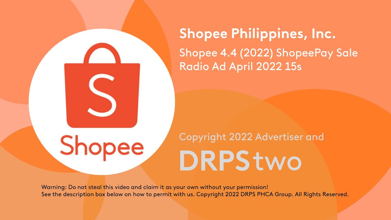 Shopee 4.4 (2022) ShopeePay Sale Radio Ad April 2022 15s - YouTube