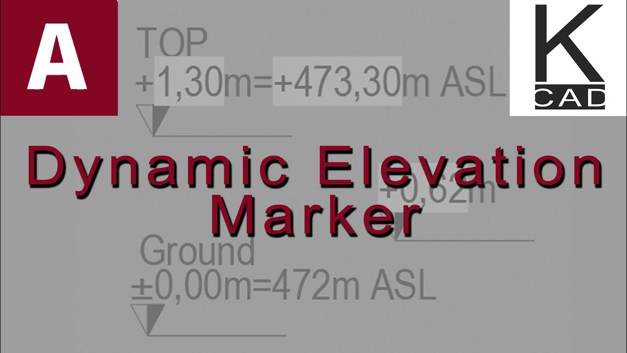 #autocad _7 Blocks | Dynamic Elevation Marker | Insert field no LISP - FULL - YouTube