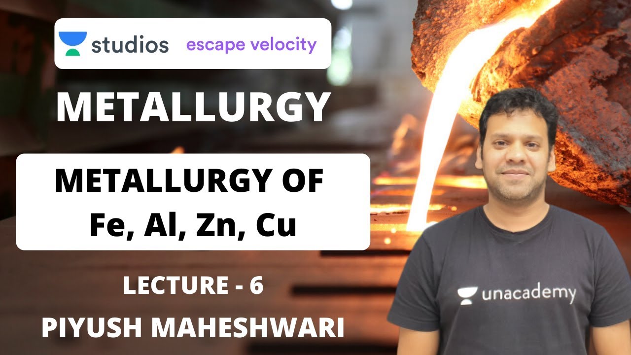L6: Metallurgy of Fe, Al, Zn, Cu | Metallurgy | IIT JEE 2020 | Piyush ...