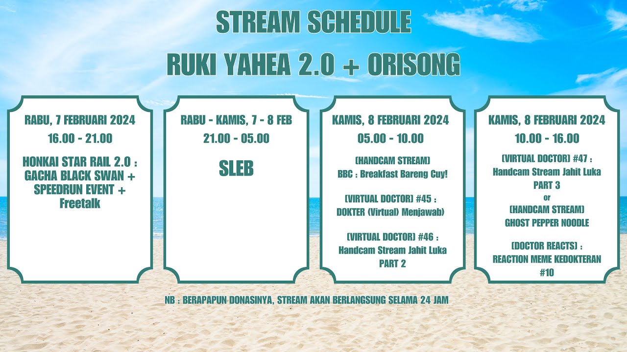 【24-HOUR STREAM】#2 : Stream Ini 68% Berisi Handcam - YouTube