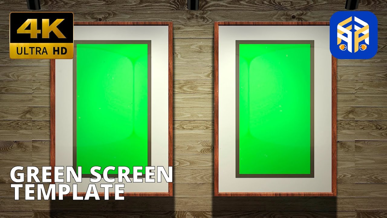 Free 4K Green Screen Art gallery with two picture mock-up screen frame No Copyright - YouTube