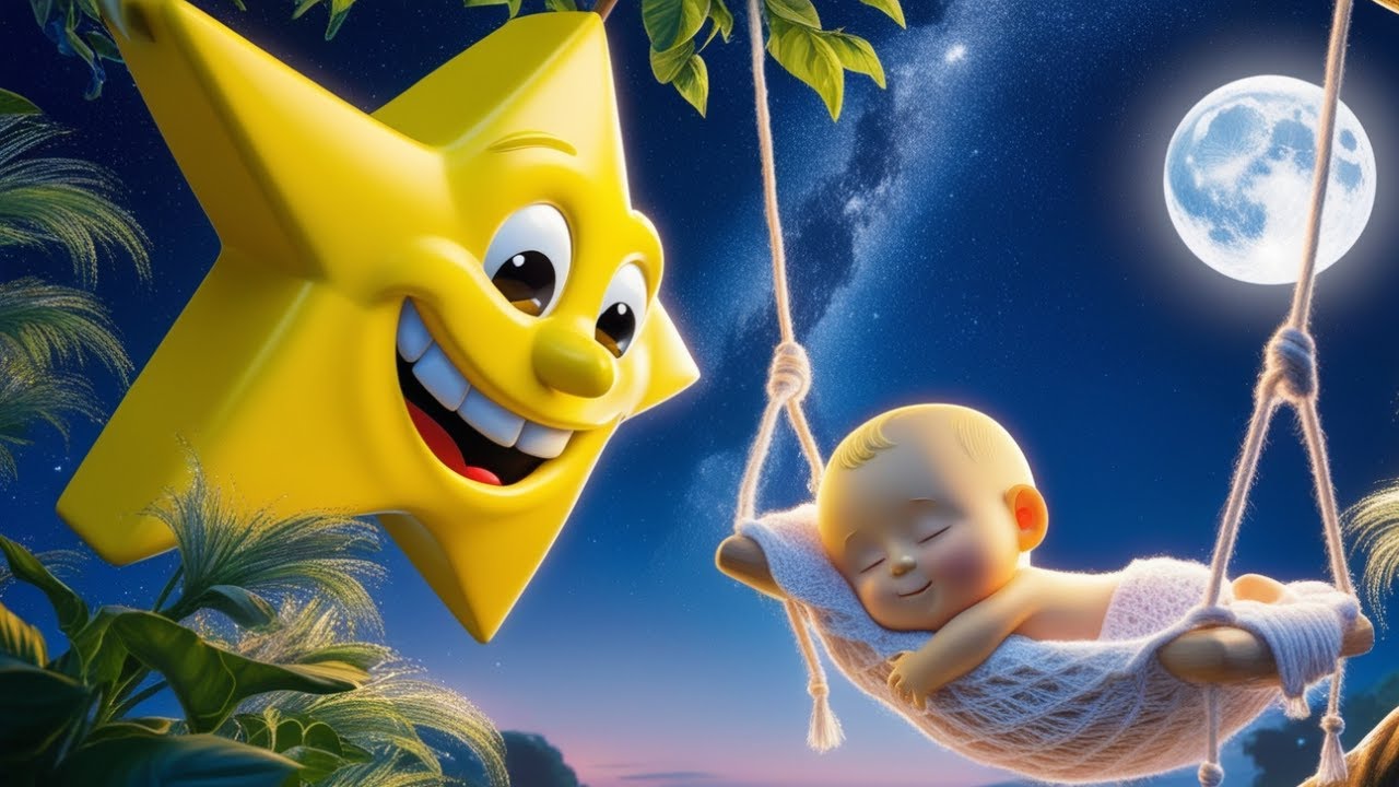 1 Mins Sleeping Bed Time Kids Twinkle Twinkle Little Star Rhymes ...