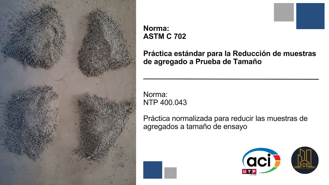 ASTM C 702 / PROCEDIMIENTO DE CUARTEO DE MUESTRAS DE AGREGADO - YouTube