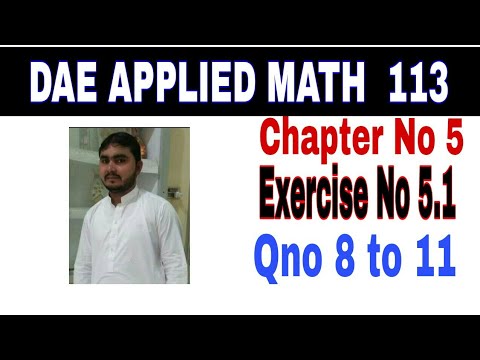 DAE math 113 1st year || applied mathematics 113 ||chapter no 5 ...