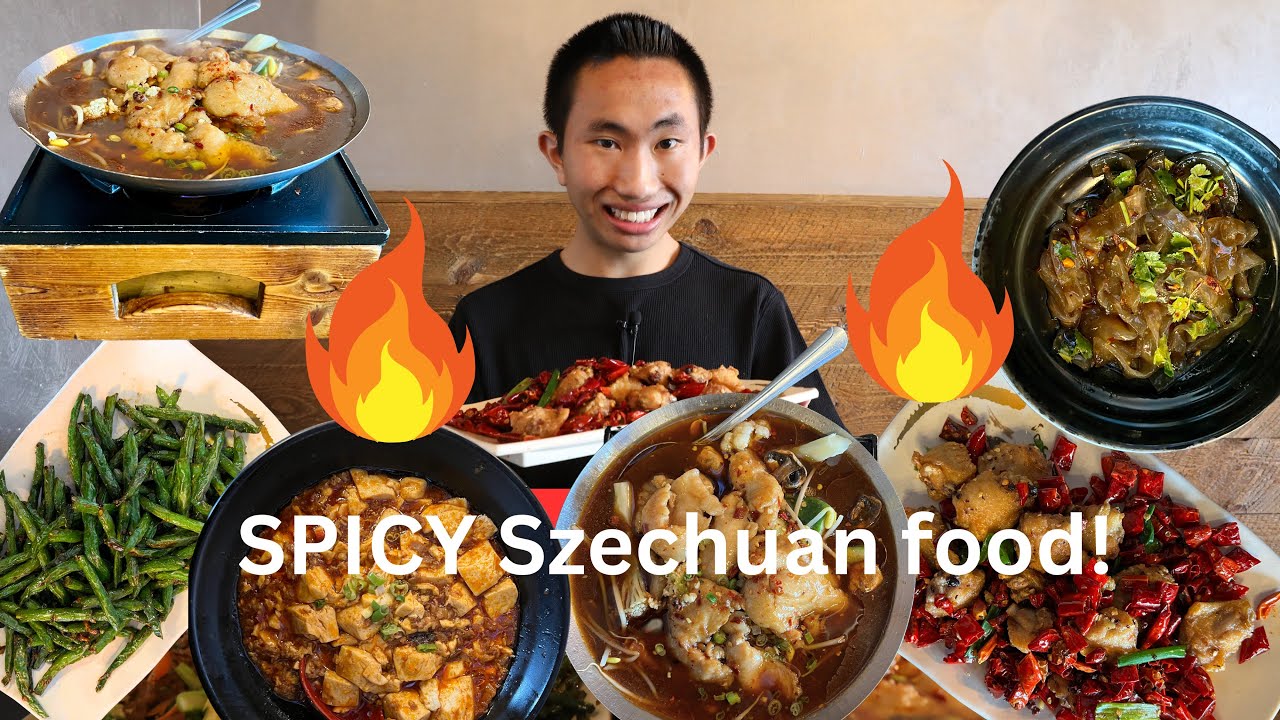 Super SPICY Szechuan Food At Local Chengdu | Best Szechuan Food In The ...