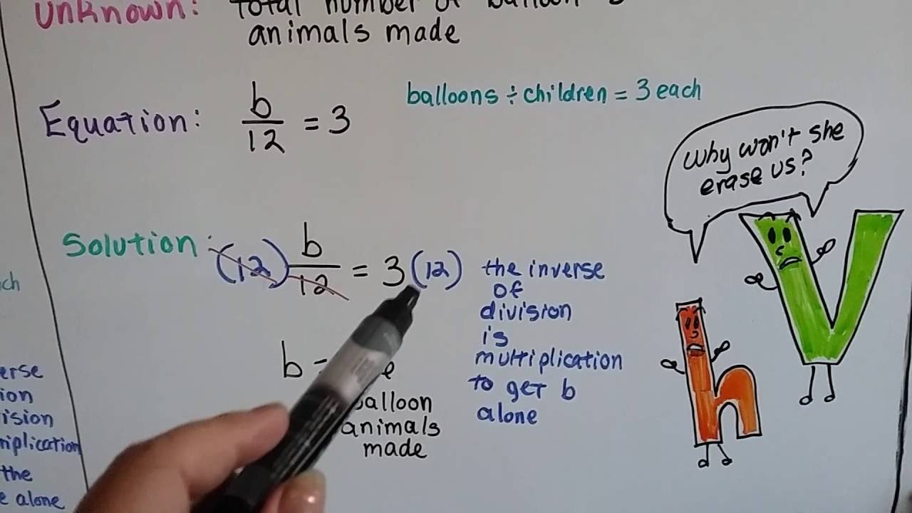 Intro Algebra Word Problems #9c - Solving word problem equations with ...