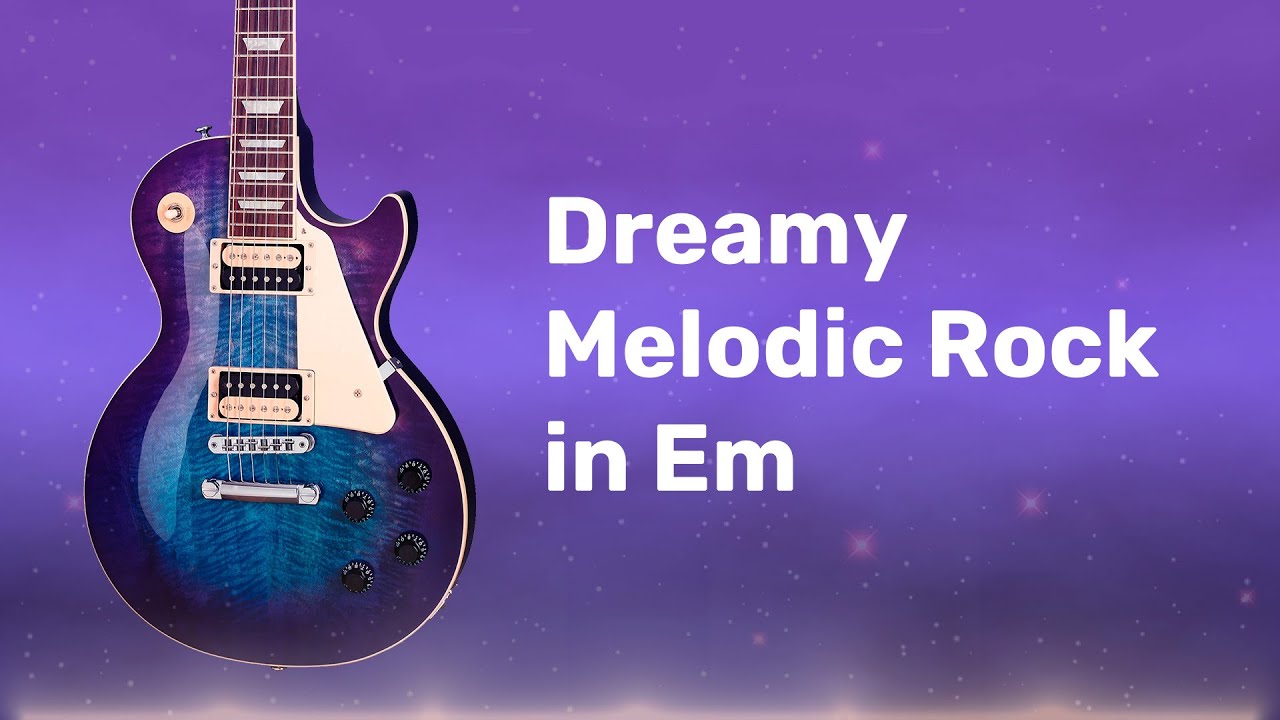 Dreamy Melodic Rock Backing Track in E Minor - YouTube