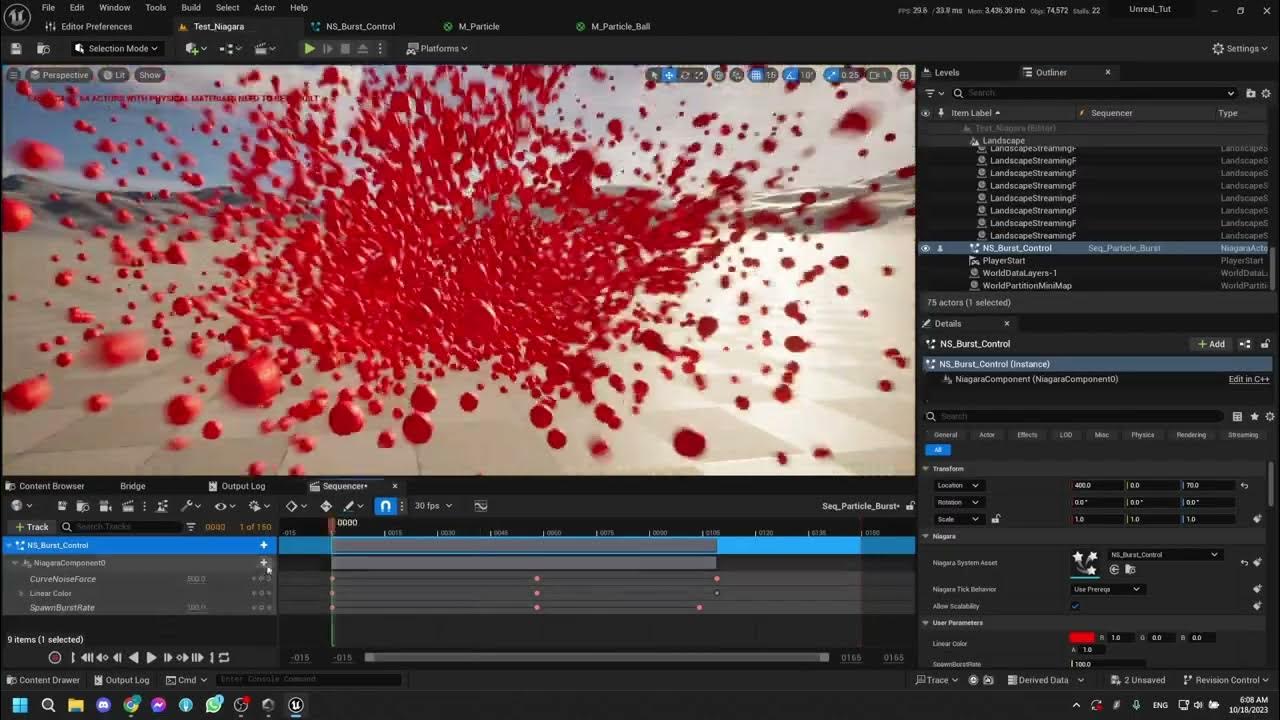 #1 Unreal Engine - Niagara System - User Input Parameter - Sequencer - YouTube